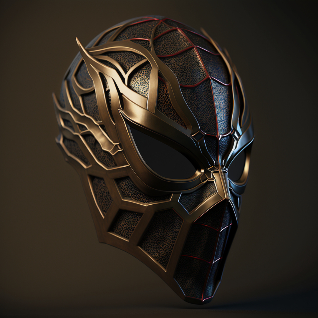 Spider Man Metallic Mask | Bitski