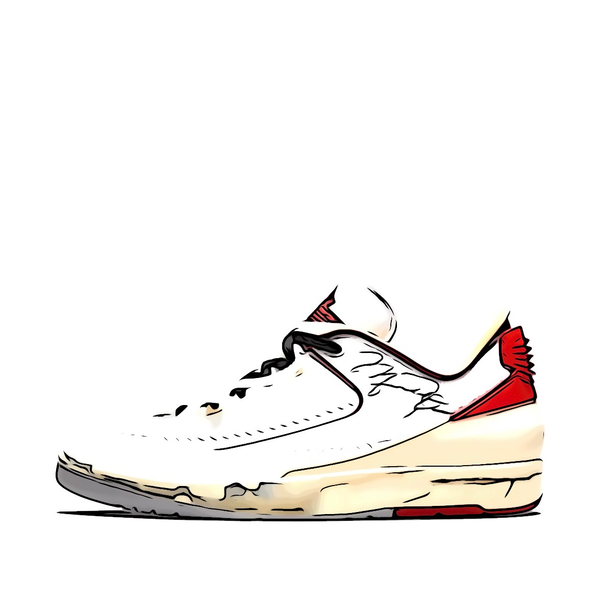 Jordan 2 Low Off White Red | Bitski